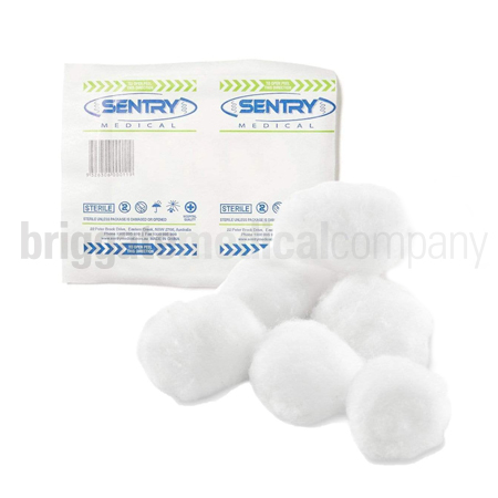 Cotton Wool Balls Sterile Bag of 50 Pkts of 5