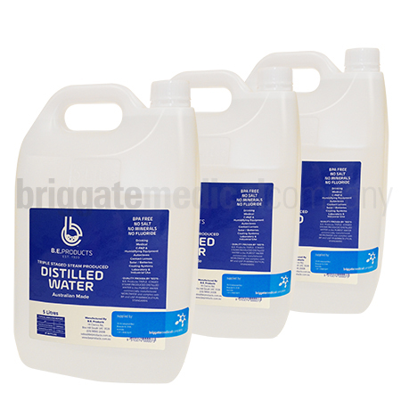Distilled Water 5L Bottle CARTON of 2 - Briggate Medical Company
