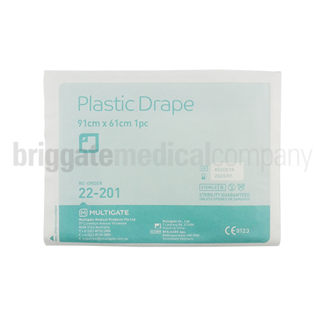 Drape Sterile Plastic 61cm x 91cm - Briggate Medical Company