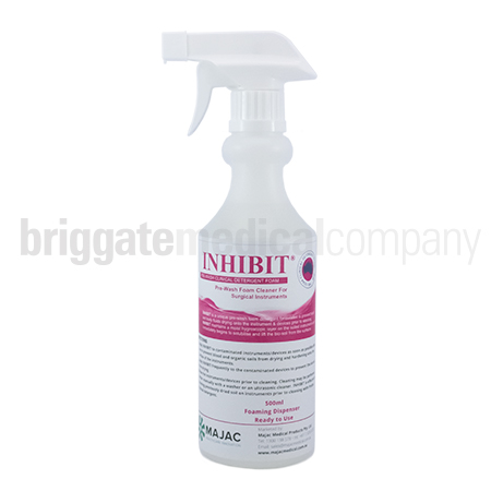 Inhibit Pre-Wash Clinical Detergent Foam 750ml Spray Pump - Briggate ...