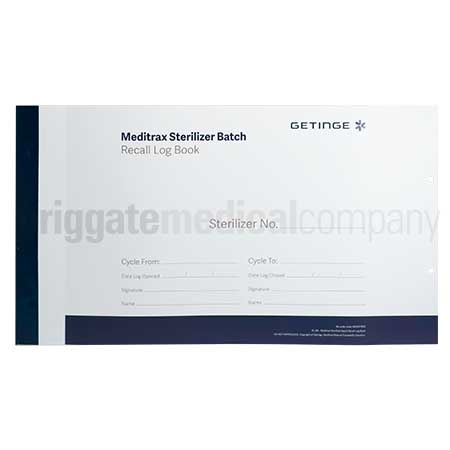 Meditrax Sterilizer Batch Recall Log Book - Briggate Medical Company