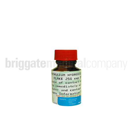 Potassium Hydroxide Crystals/Flakes 25g - Briggate Medical Company