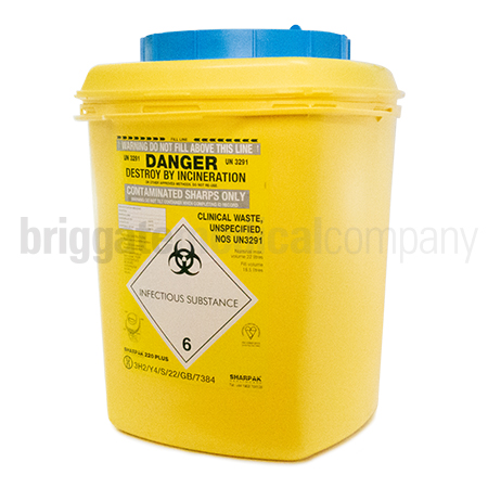Sharpak Sharps Container 22L Each - Briggate Medical Company