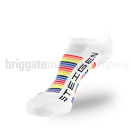 Steigen Performance Running Socks ZERO Length Rainbow Pair - Briggate ...