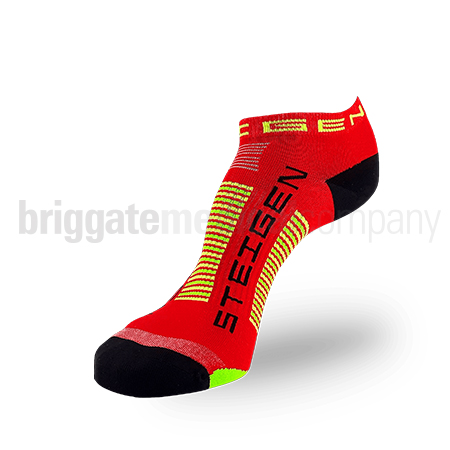 Steigen Performance Running Socks ZERO Length Red Pair - Briggate ...