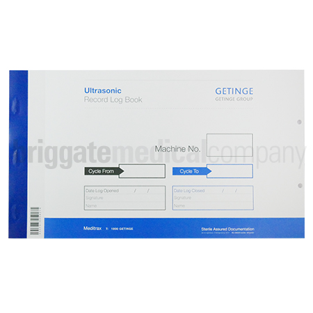Ultrasonic Log Book - Briggate Medical Company