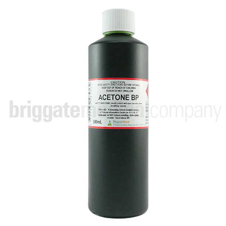 Acetone 500ml - Briggate Medical Company