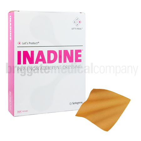 Inadine P01481 PVP-I Dressing 5cm x 5cm Box 25 - Briggate Medical Company