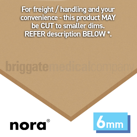 Lunasoft SLW 6mm Sheet - Beige 1140mm x 740mm - Briggate Medical Company