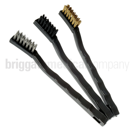 Instrument Brushes (S/Steel, Brass, Nylon) Set 3 - Briggate Medical Company
