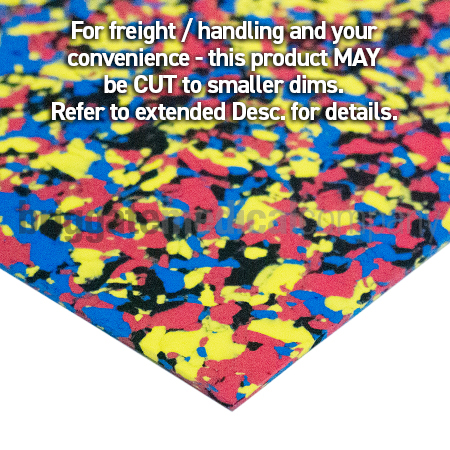 Top Cover - EVA 2.0mm Volcano 60cm x 94cm Sheet (Blue/Yellow/Red/Black) - Briggate Medical Company